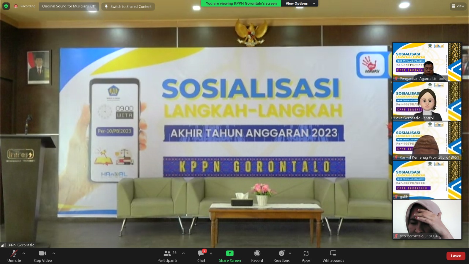 KEGIATAN SOSIALISASI PERATURAN DIRJEN PERBENDAHARAAN OLEH KPPN ...